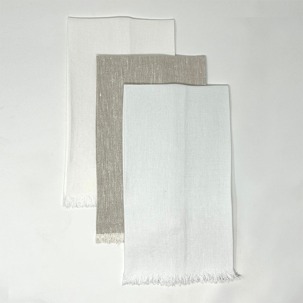 Stonewashed Linen Hand Towel - 20” x 26” – Bobbins Design
